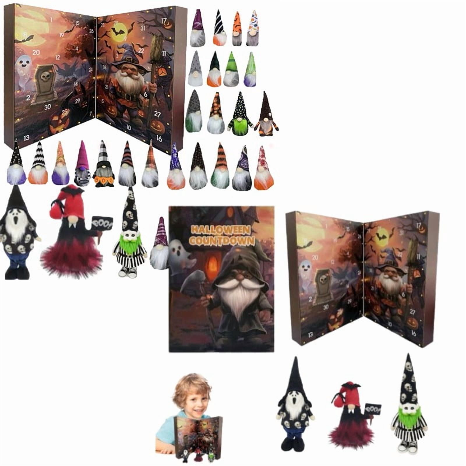 2025 Halloween Gnome Advent Calendar, 24 Days Halloween Advent Calendar ...