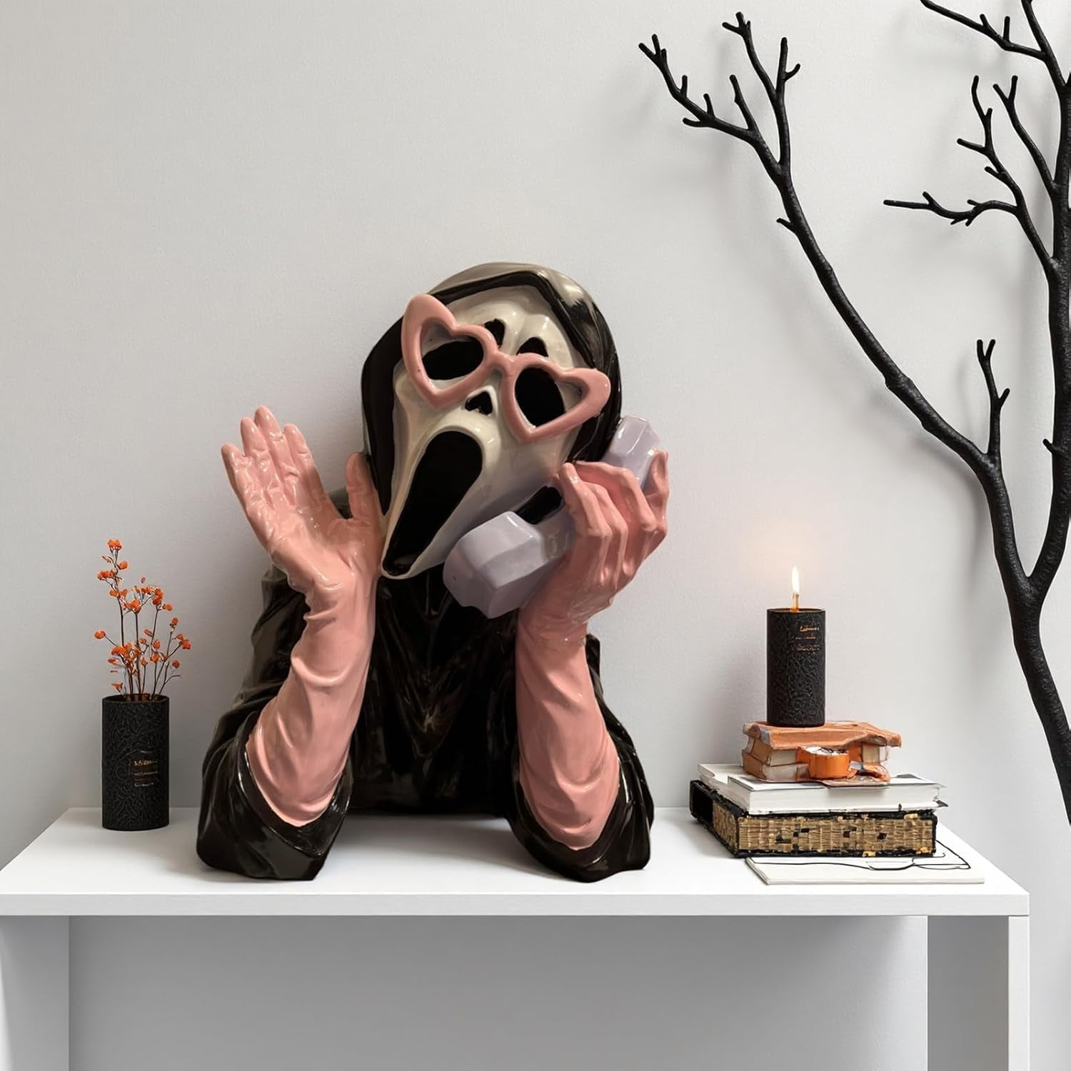 2025 Halloween Horror Resin Screaming Girl Statue - 10inch Scary ...