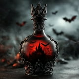 2025 Halloween Magic Potion Style Whiskey Bottle, Gothic Vampire Elixir ...