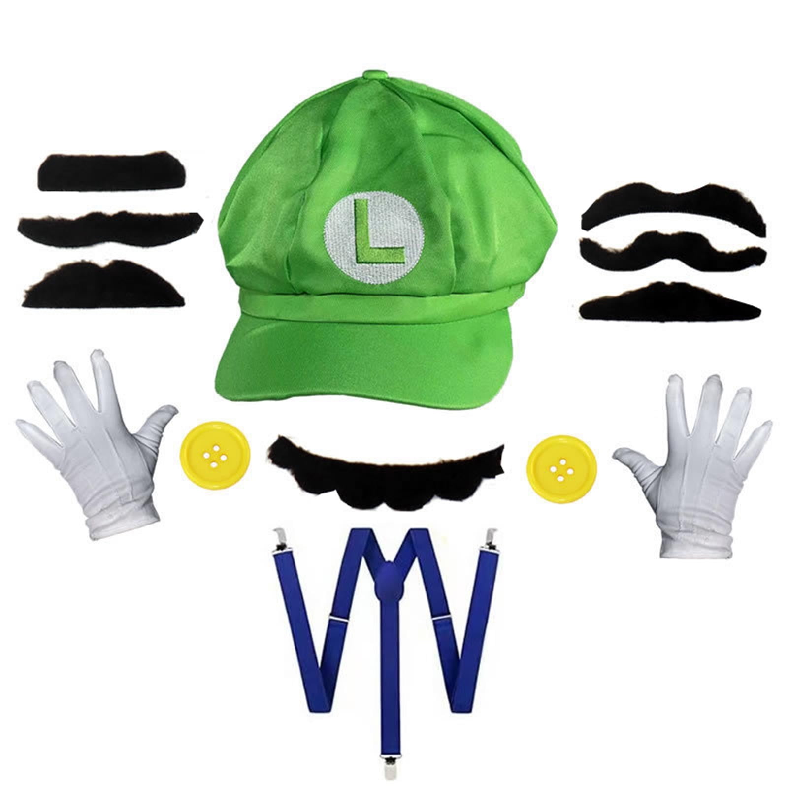 2025 Halloween Mario And Luigi Costumes, Mario Hat Mario Costume ...