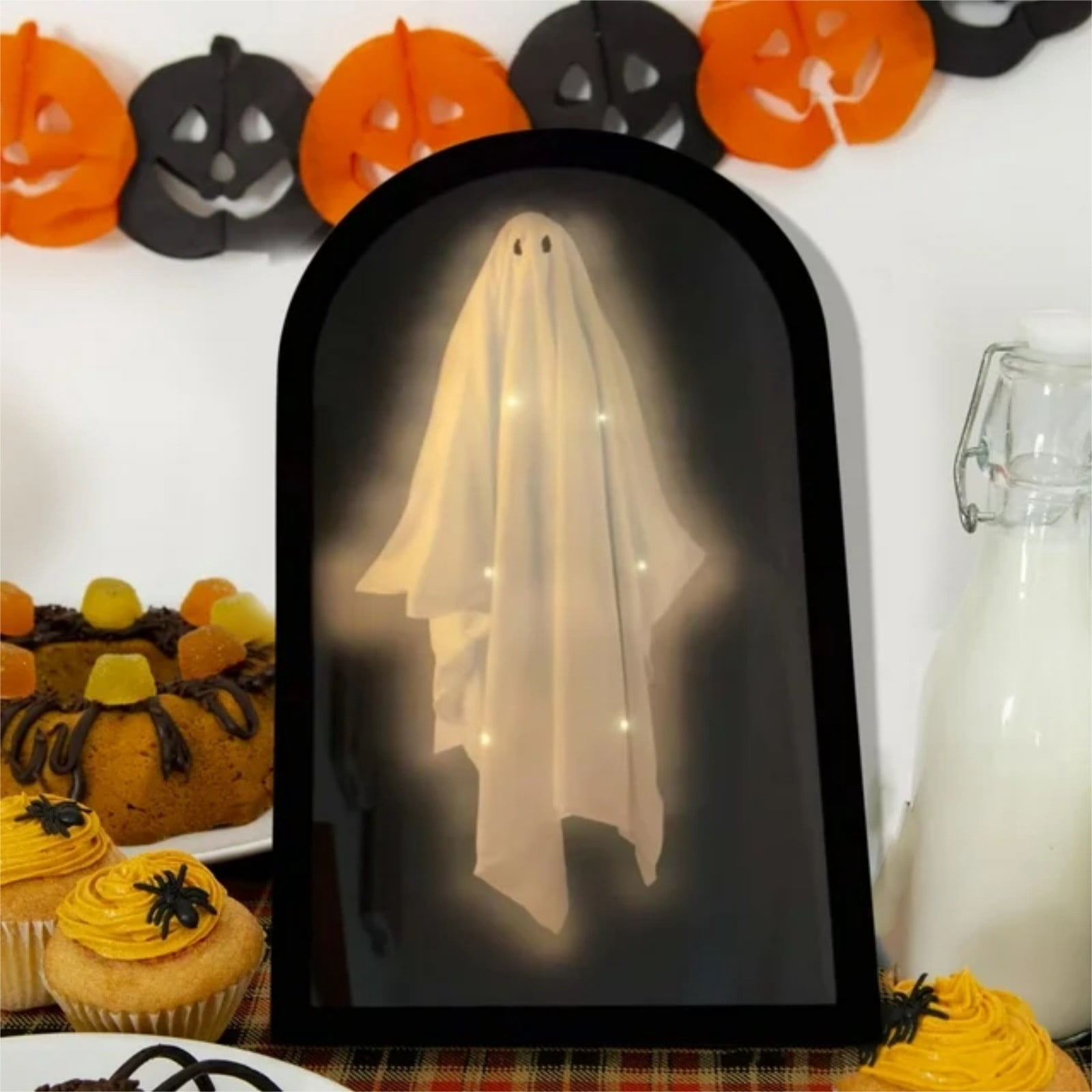 2025 Halloween Novelty Ghost Mirror with Creepy Eyes, Ghost Hologram ...