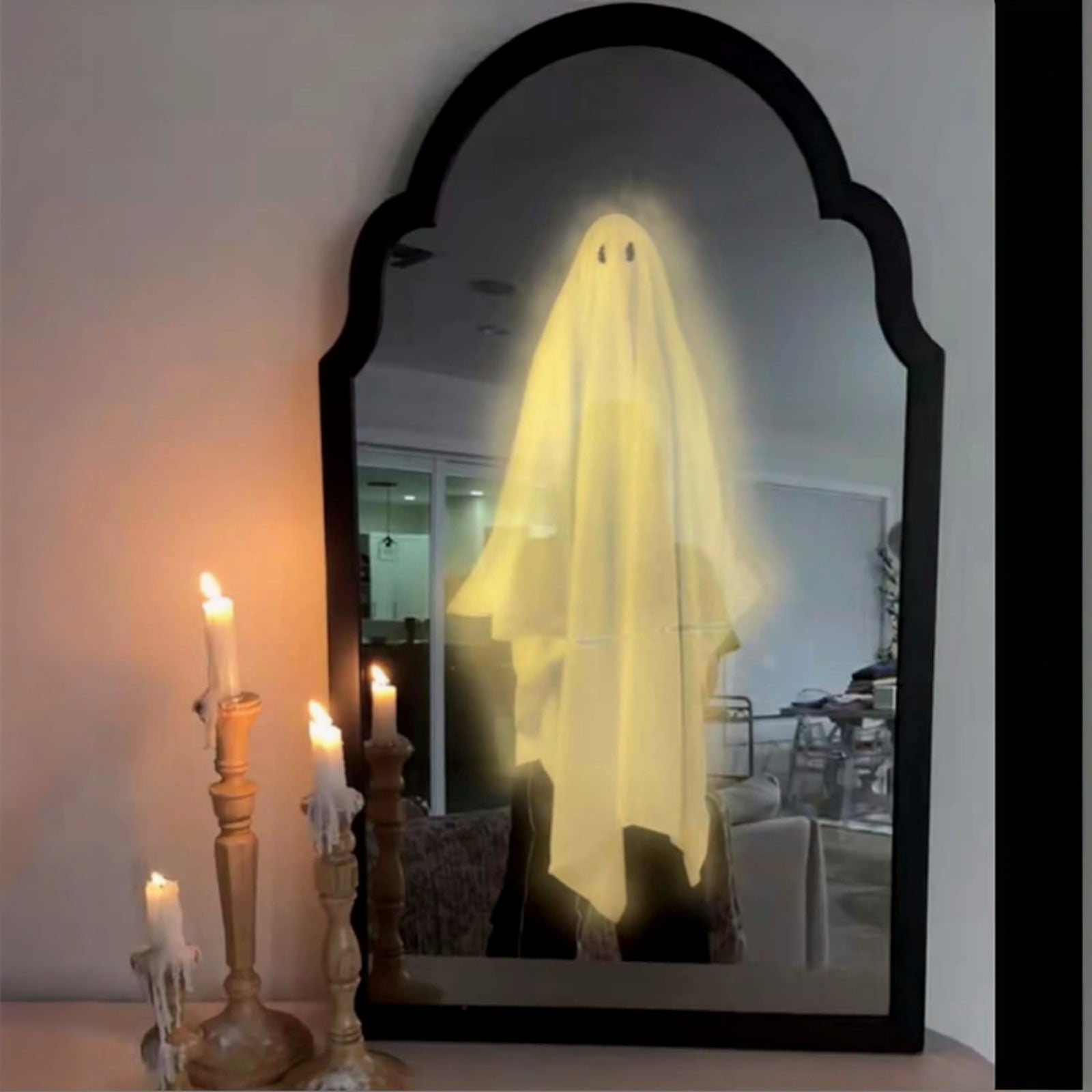 2025 Halloween Novelty Ghost Mirror, Ghost Mirror Hologram, Haunted ...