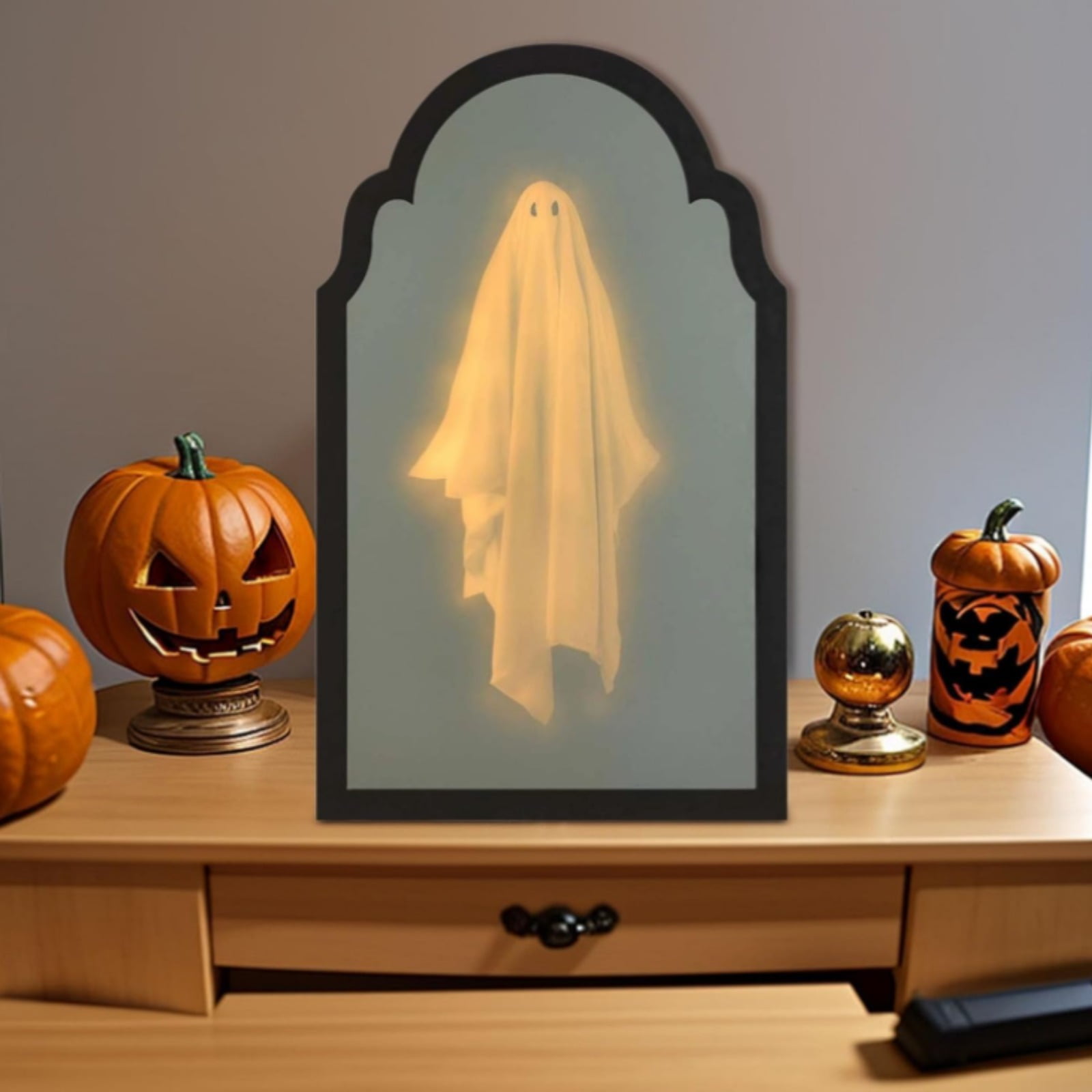 2025 Halloween Novelty Ghost Mirror, Hologram Ghost Mirror with Creepy ...