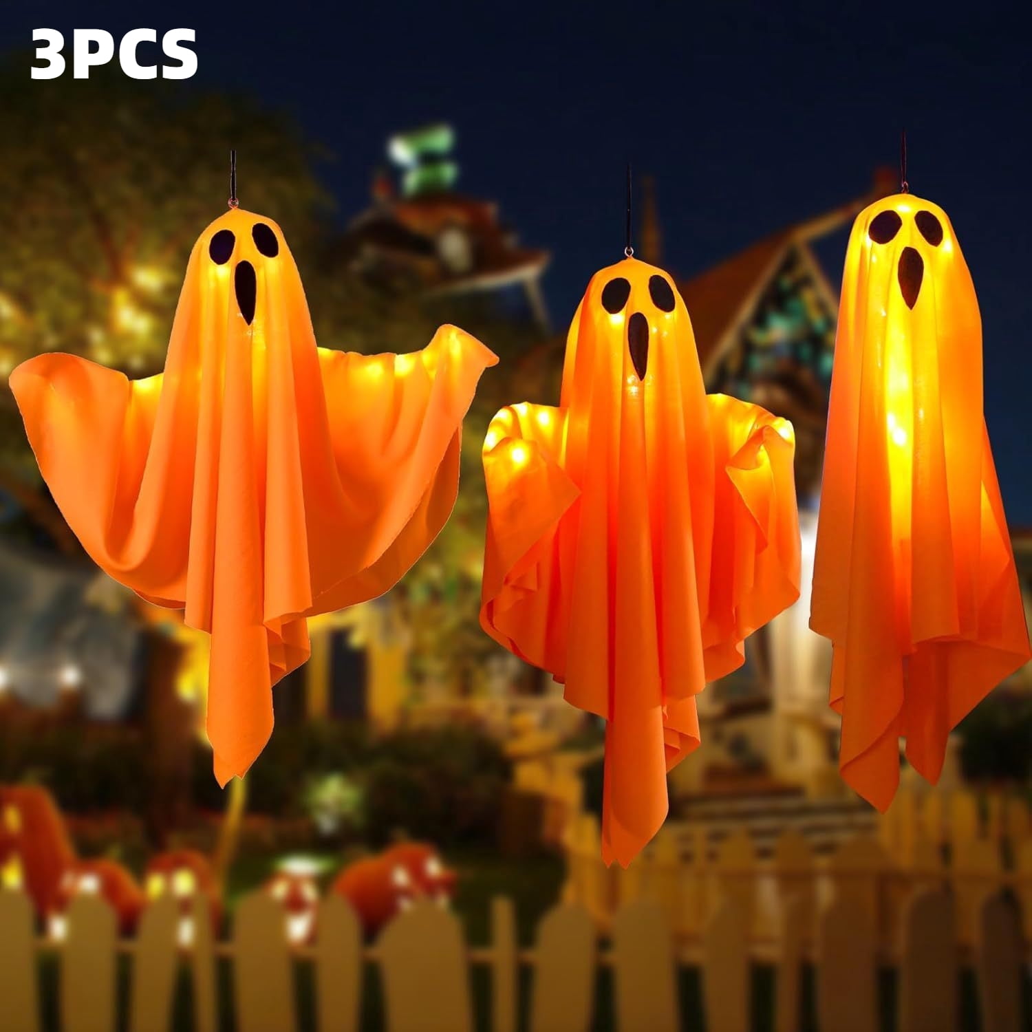 2025 Halloween Solar Lights - Outdoor Spooky Decor with Auto Sensor ...
