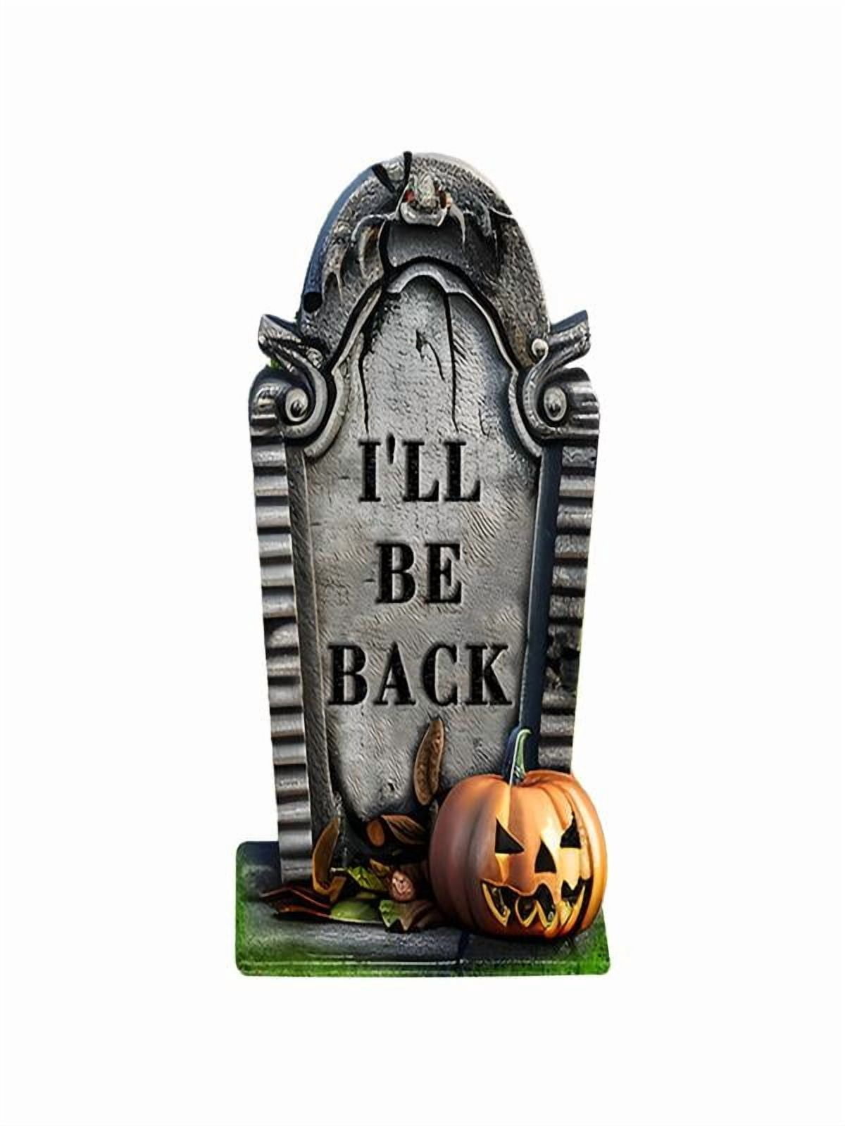 2025 Halloween Tombstones Outdoor – Reinforced Plastic Eerie Graveyard ...