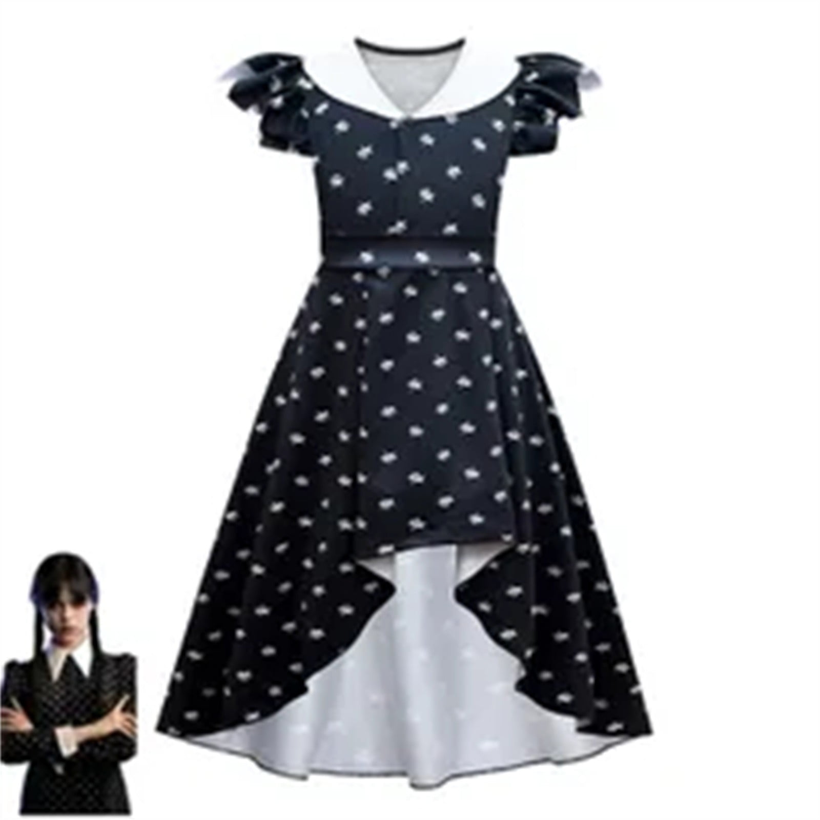 2025 Halloween Wednesday Addams Costume, Wednesday Addams Dress Girls ...