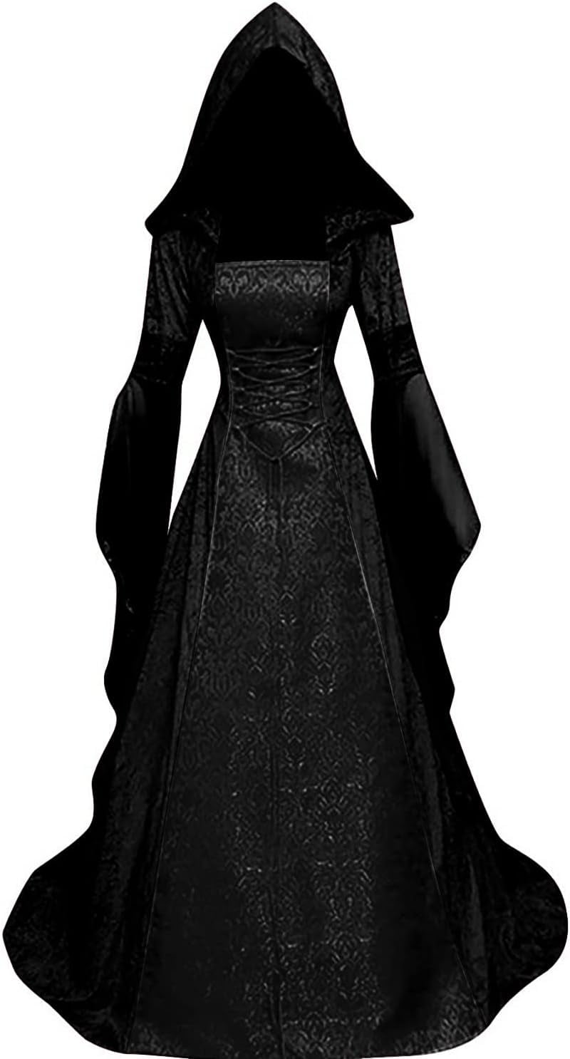 2025 Halloween Witch Costume Women, Deluxe Witch Dress Costume, Vintage ...