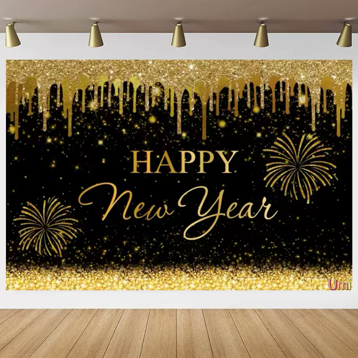 2025 Happy New Year Eve Theme Family Gathering Party Background ...