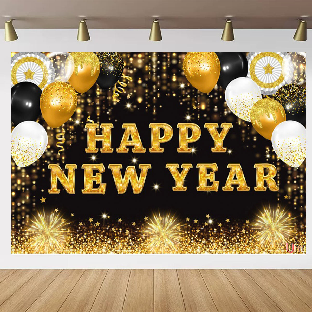 2025 Happy New Year Eve Theme Family Gathering Party Background ...