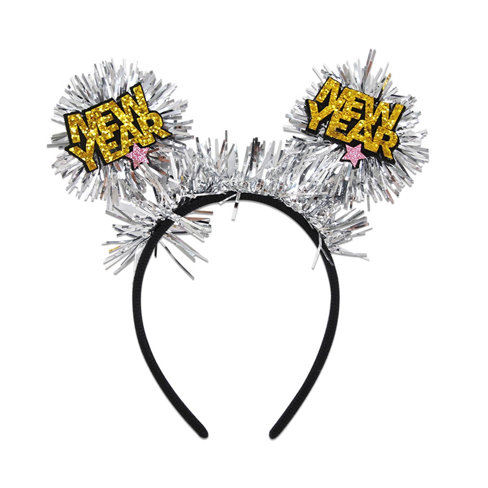 2025 Happy New Year Headband Glittering Hairband Music Festival ...