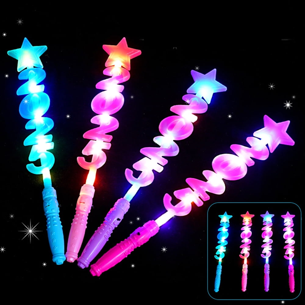 2025 Happy New Year LED Glow Headband Kids Adults Optic Fiber Light Up ...