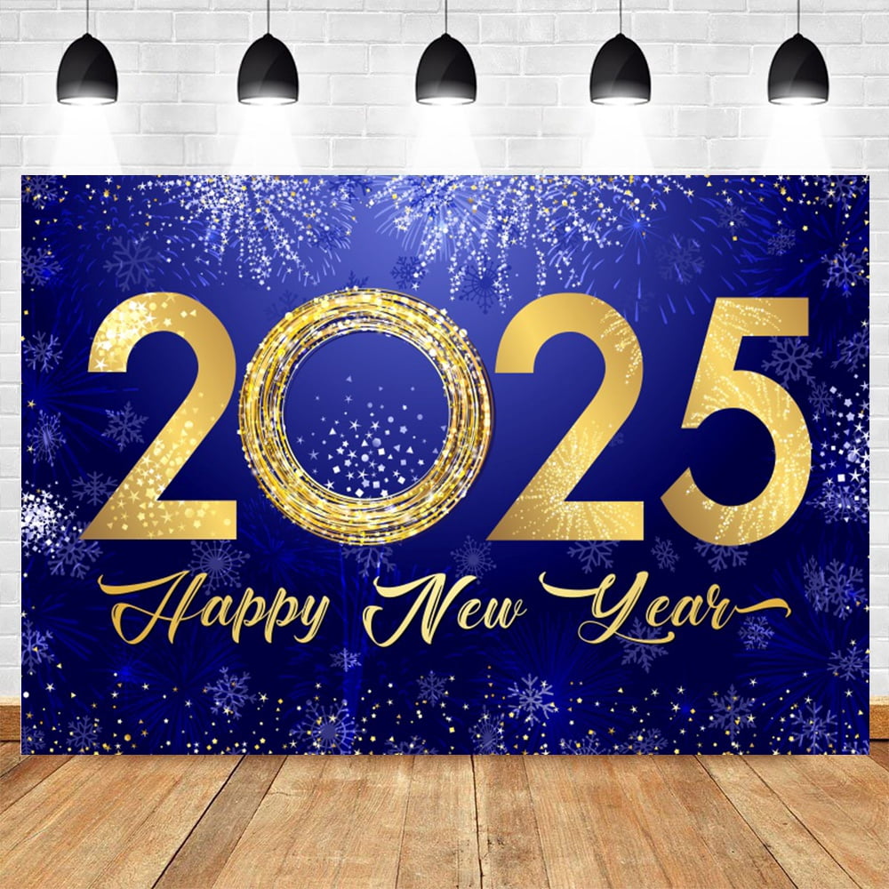 2025 Happy New Year Photography Backdrop New Year's Eve Party Balloon ...