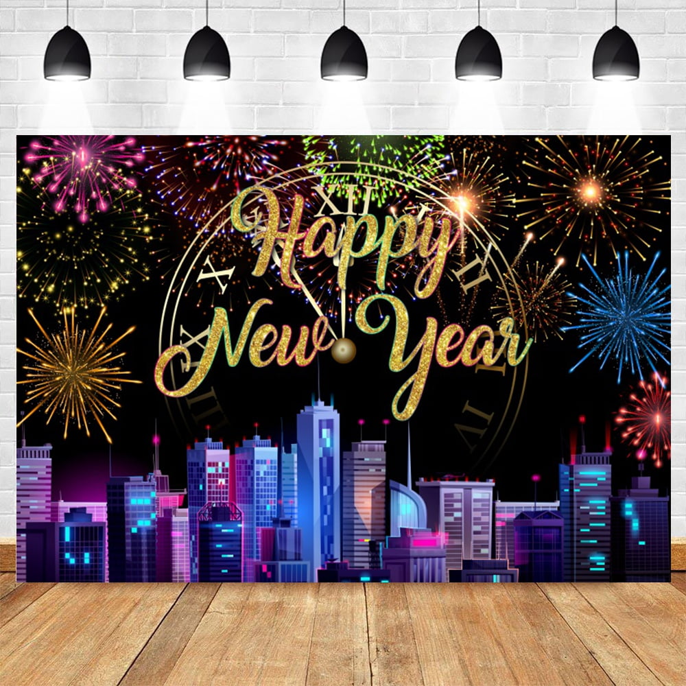 2025 Happy New Year Photography Backdrop New Year's Eve Party Balloon ...