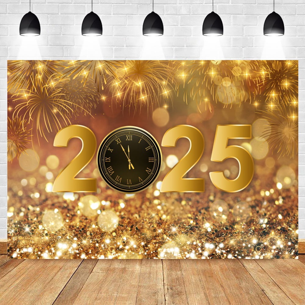 2025 Happy New Year Photography Backdrop New Year's Eve Party Balloon ...