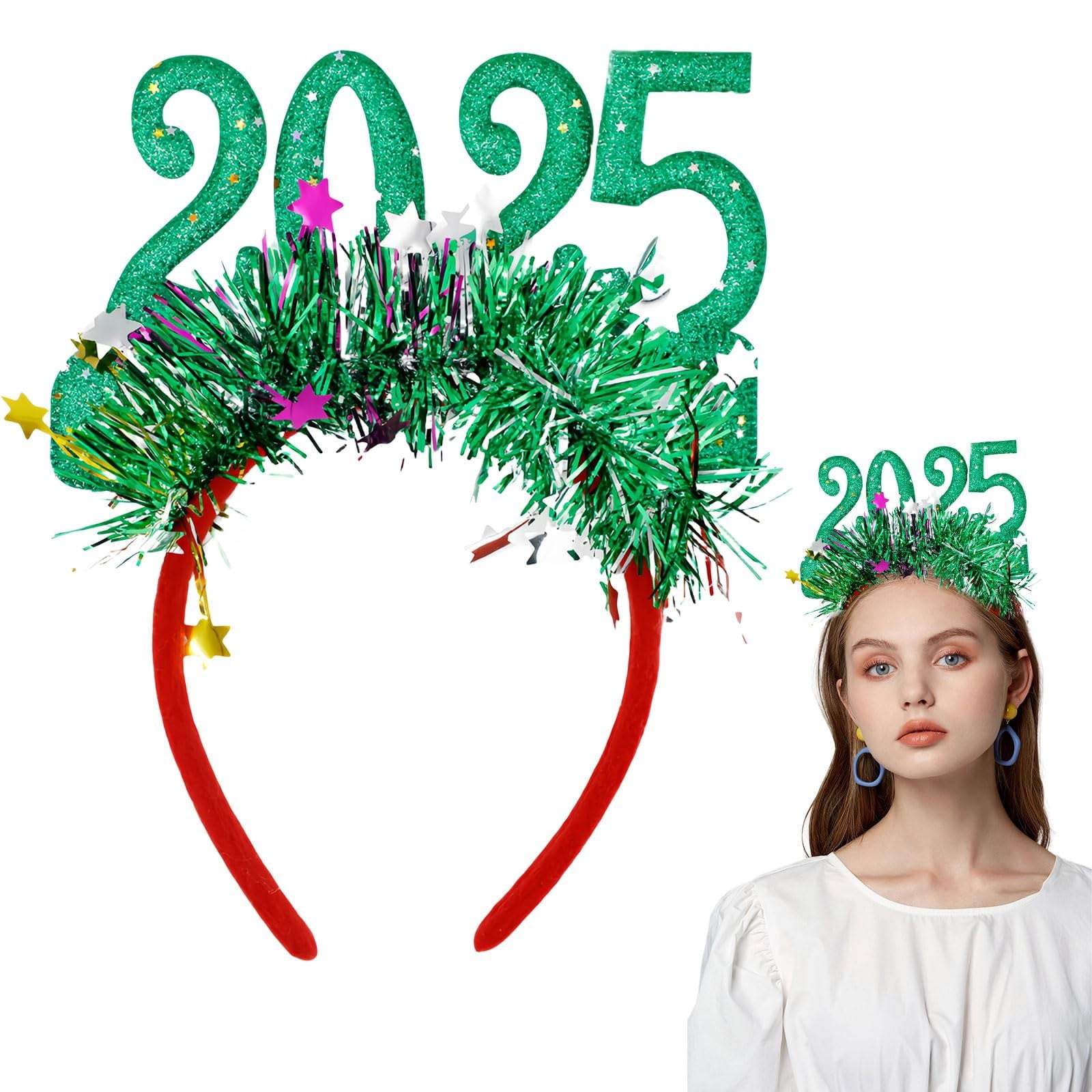 2025 Happy New Years Headband - New Years Eve Party Supplies 2025 New ...