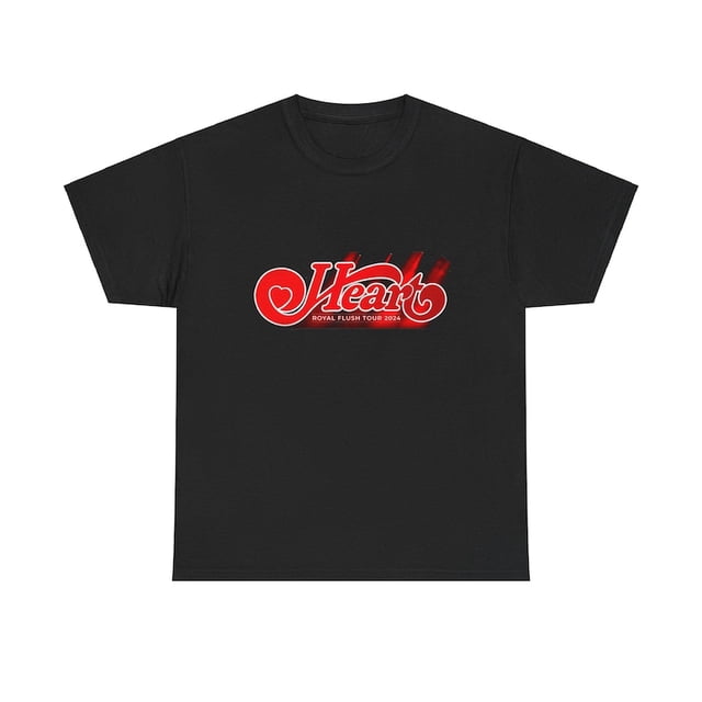 2025 Heart Band Royal Flush Tour T-Shirt, Rock Band Heart 2025 Tour ...