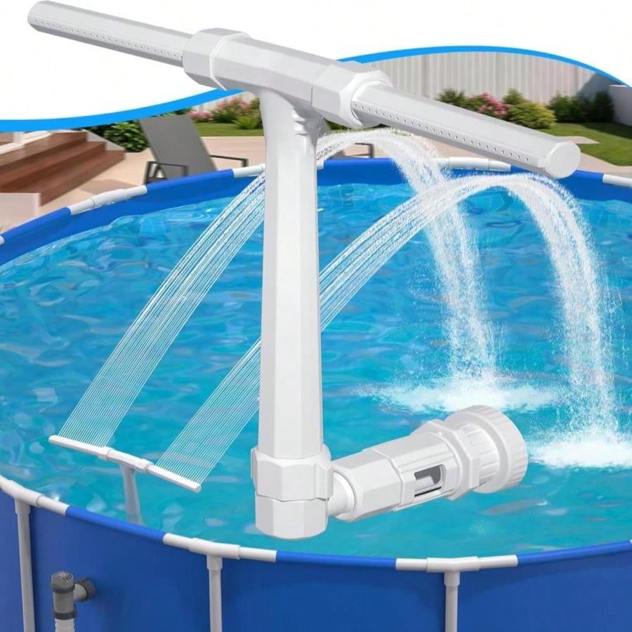 2025 Height Upgrade Pool Fountain - Dual Spray High-Pressure Adjustable ...