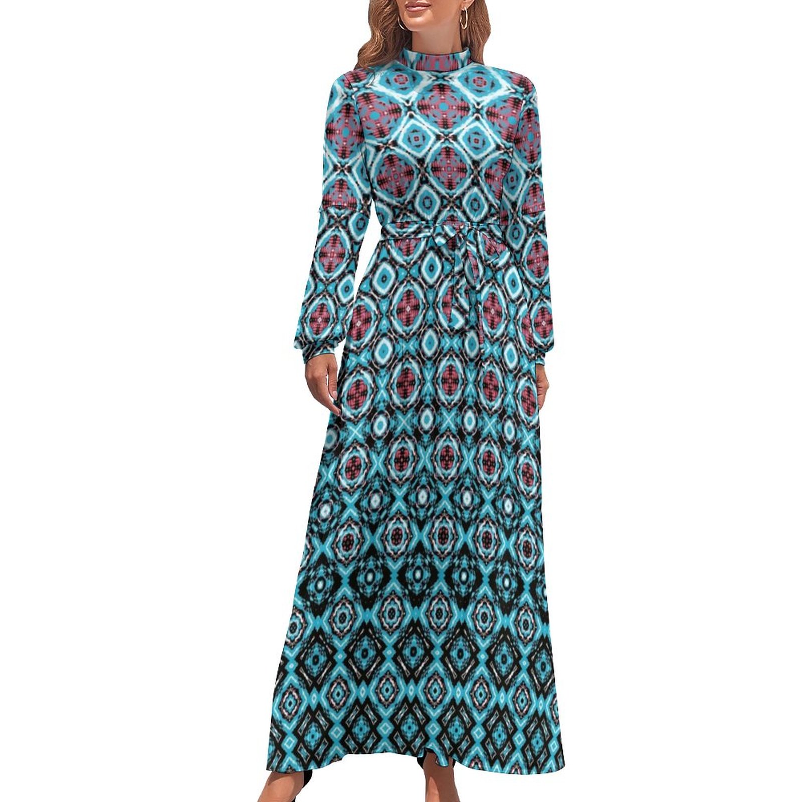 2025 Hippy Psychedelic Dress Retro 70s Tie Dye Aesthetic Bohemia ...