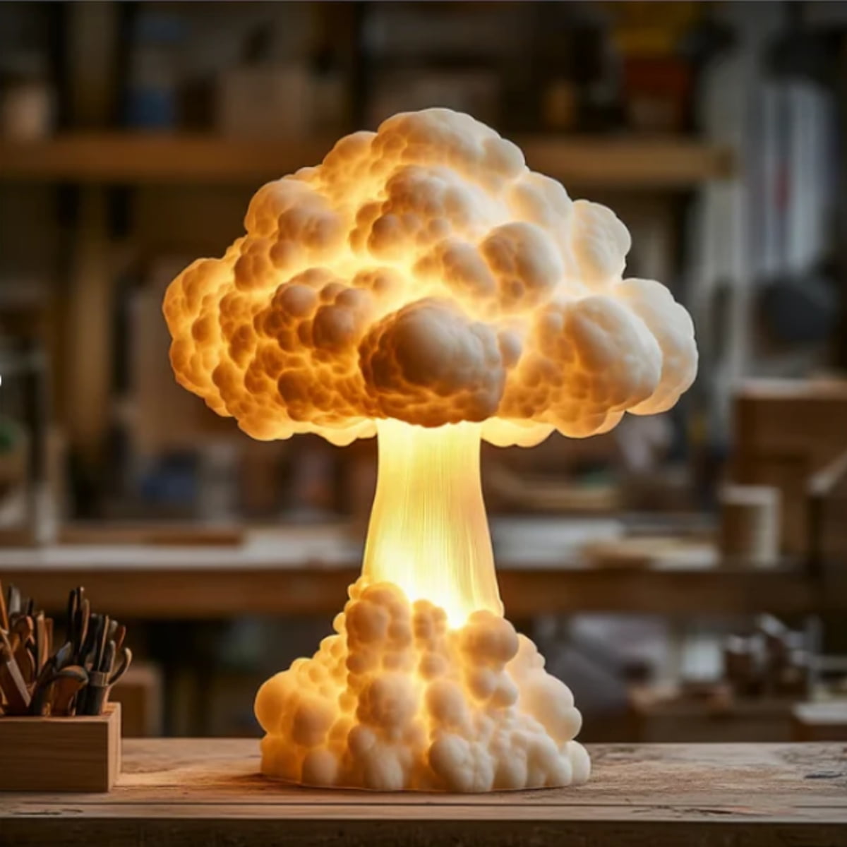 2025 Home Garden Atomic Bomb Blast Cloud Table Lamp, 3D Cloud Blast ...