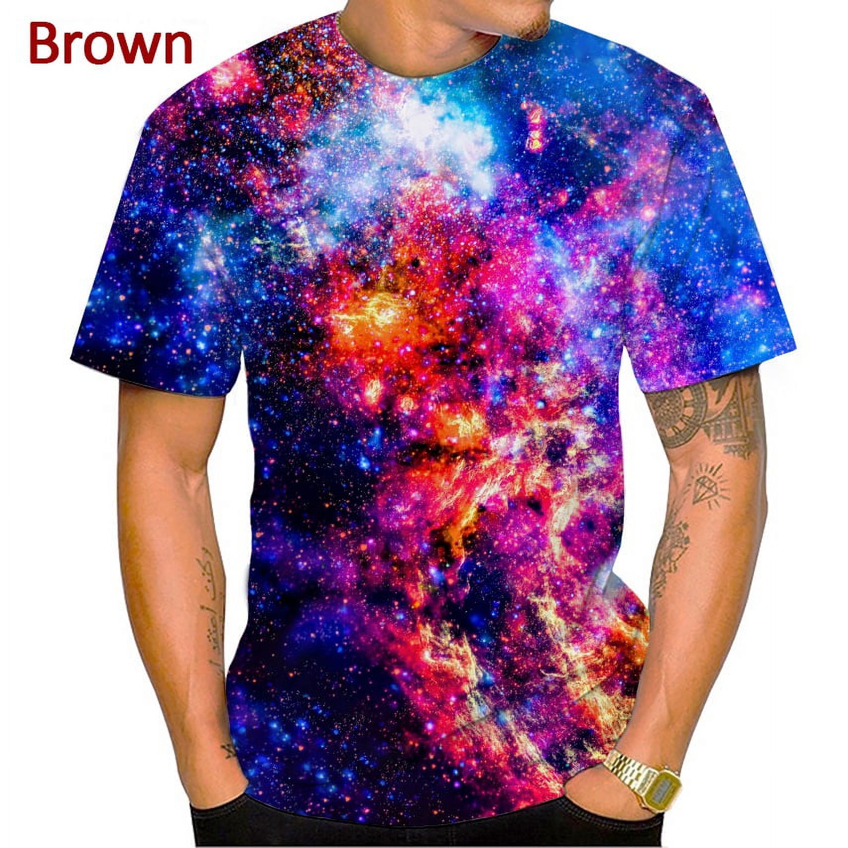2025 Hot Sale New Fashion Men's 3D Printed Starry Sky T Shirt Unisex ...