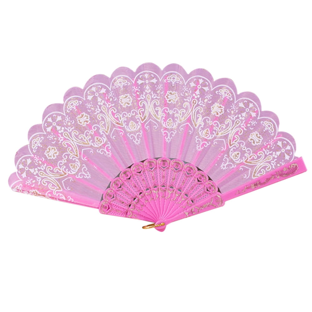 2025 Hot Sale! Pedty S009 Chinese Style Gilded Fan Folding Fan Pink ...