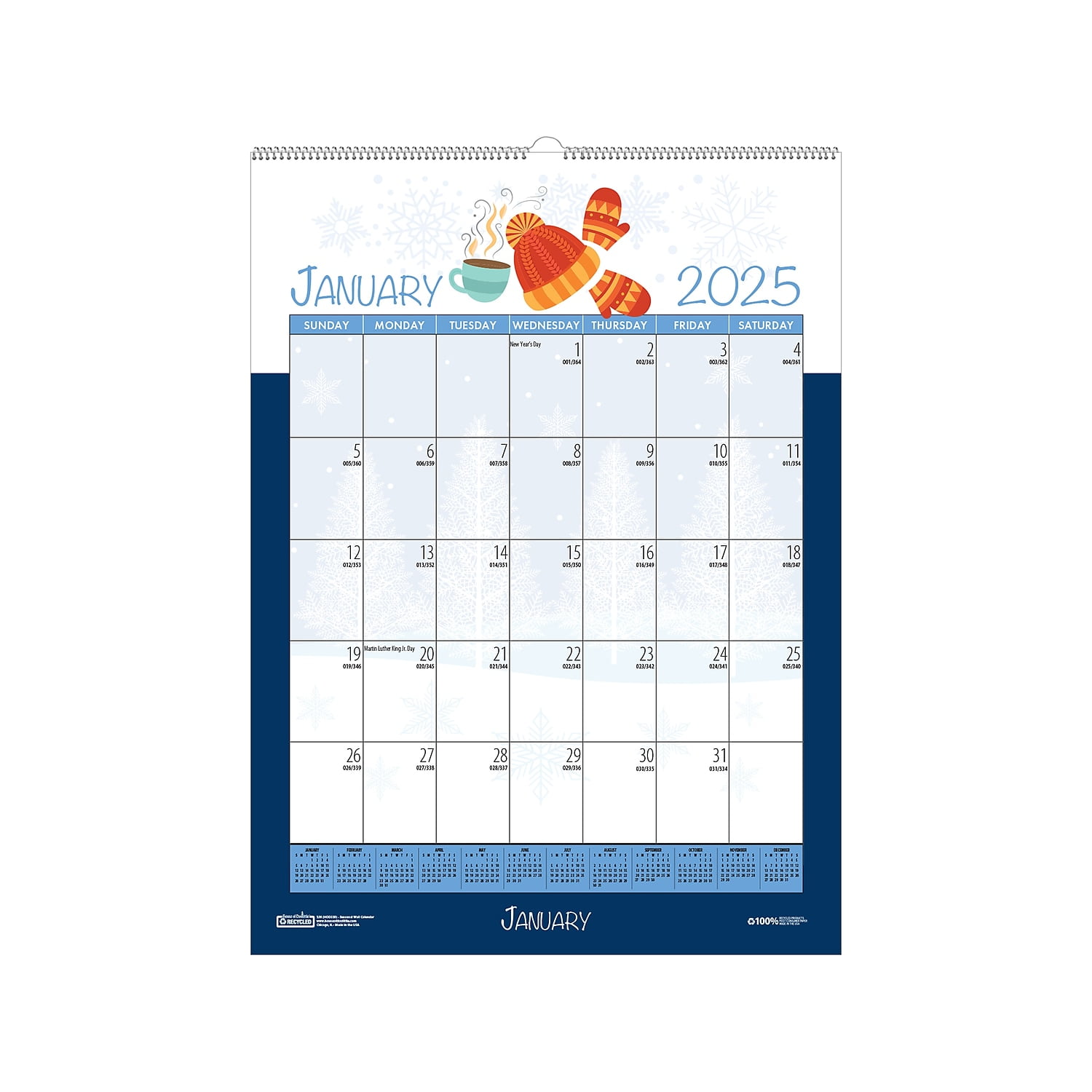 2025 House of Doolittle Seasonal Holiday Depictions 12" x 12" Monthly ...