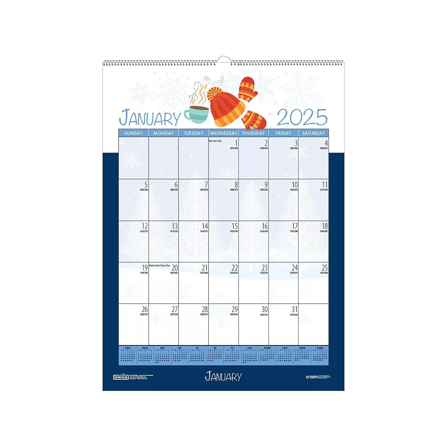 2025 House of Doolittle Seasonal Holiday Depictions 12" x 12" Monthly ...