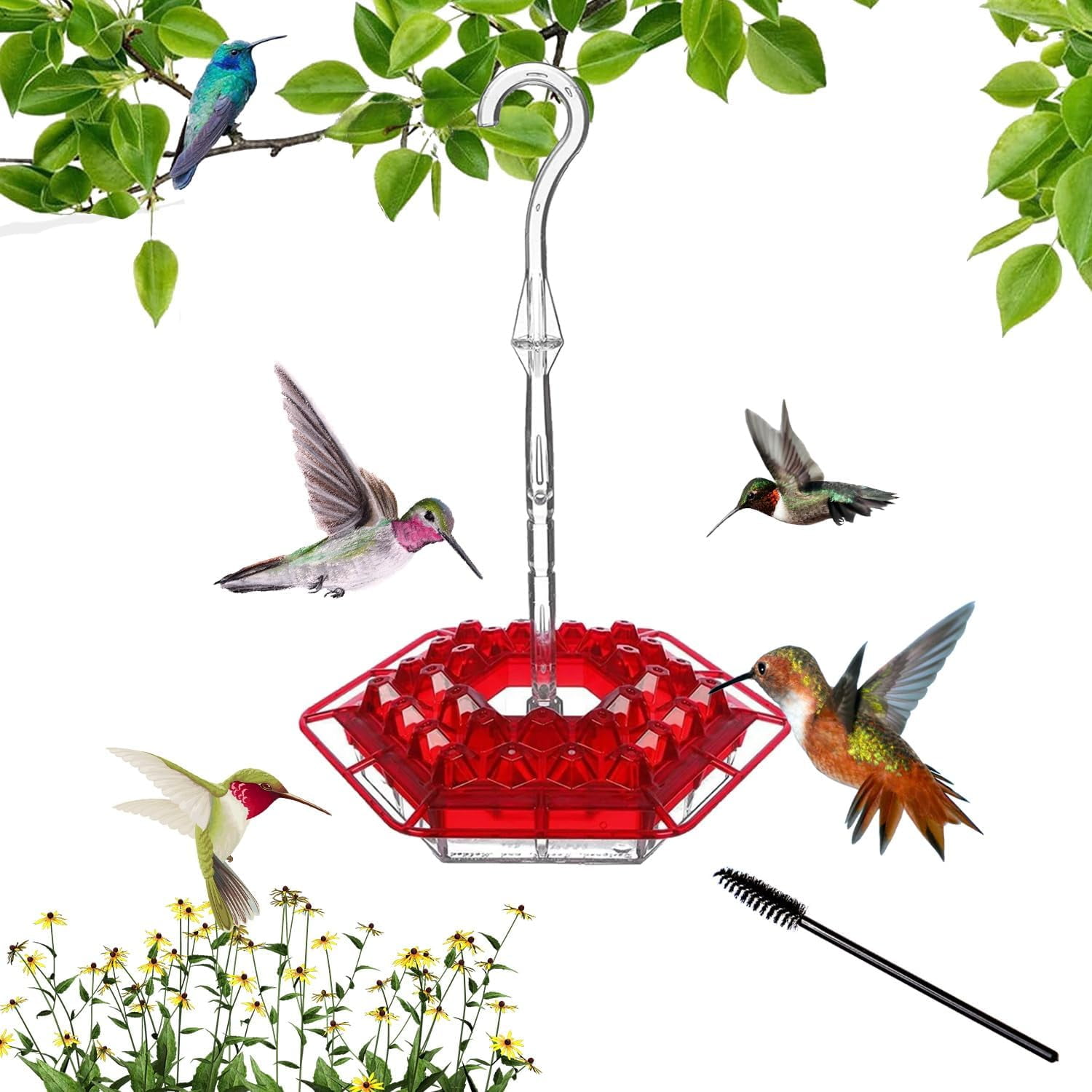 2025 Hummingbird Feeders for Outdoors - Shirem Hummingbird Feeder 30 ...