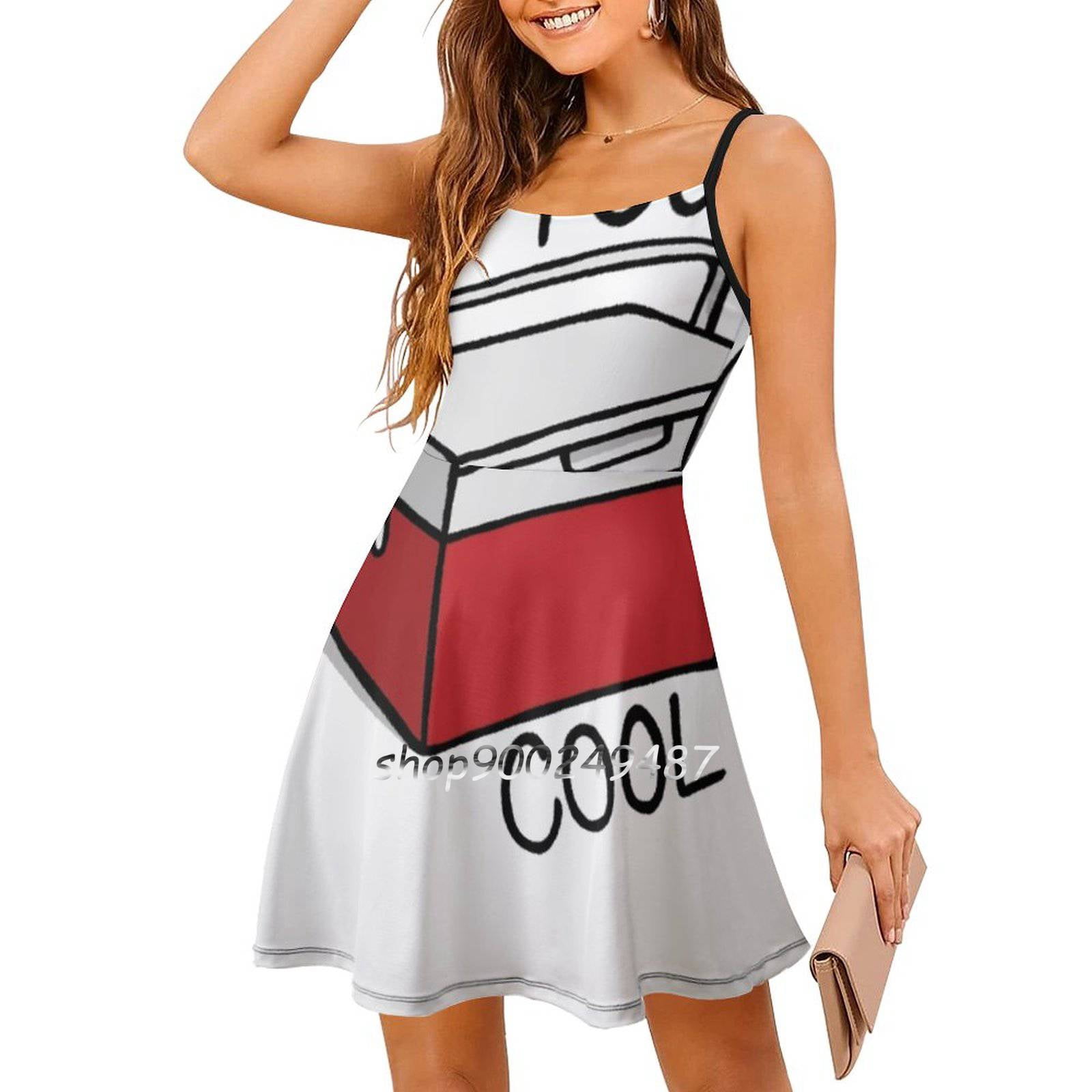 2025 I'M So Cool Flare Dress Square Neck Dress Elegant Female Fashion ...
