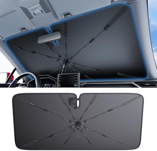 2025 Ice-Shield Car Windshield Sun Shade [100% Sun Block, 4th-Gen ...