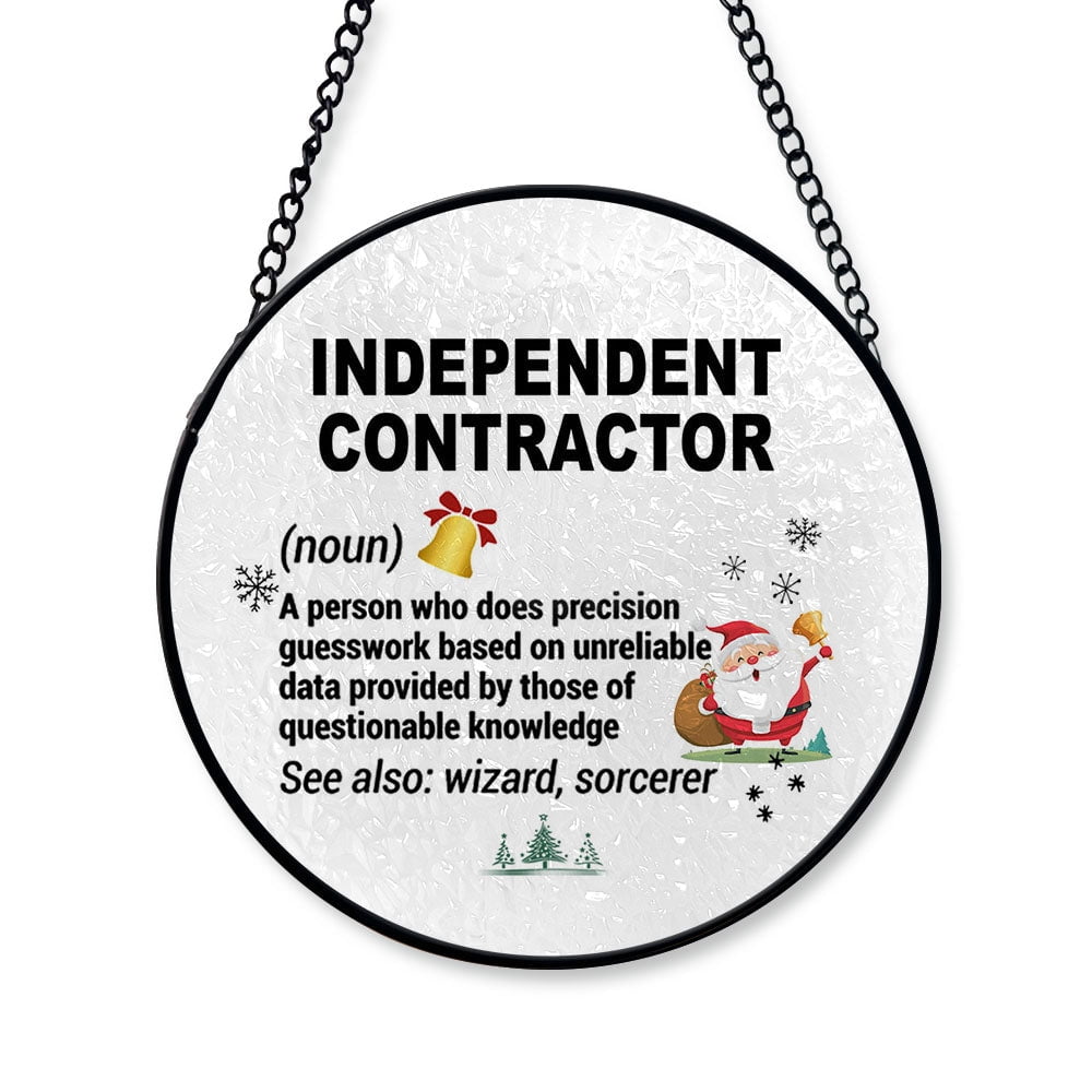 2025 Independent Contractor Stained Glass Window Hanging Christmas 2025 ...