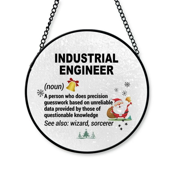 2025 Industrial Engineer Stained Glass Window Hanging Christmas 2025 ...