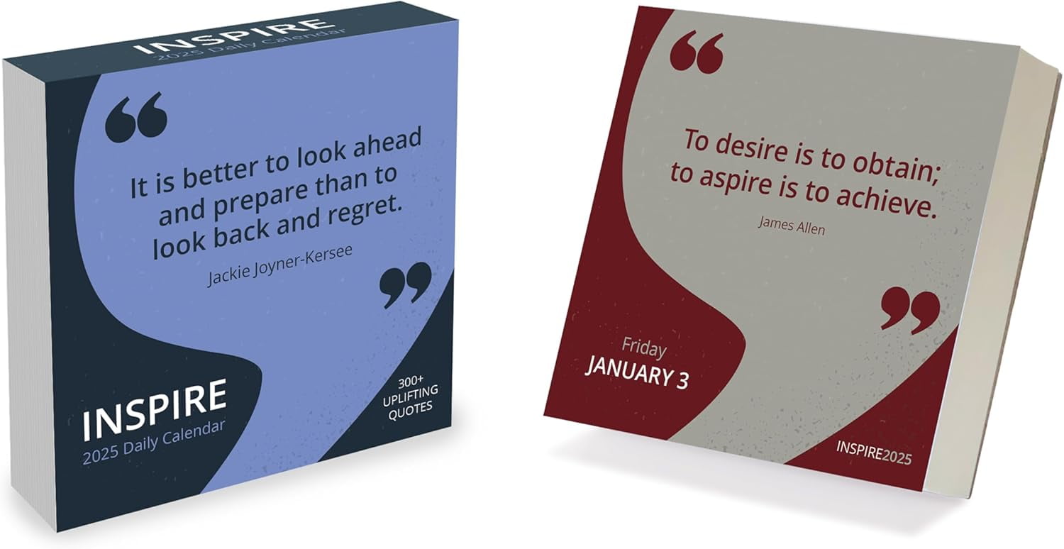 2025 Inspire Daily Desktop Calendar | Home and Office Organization ...