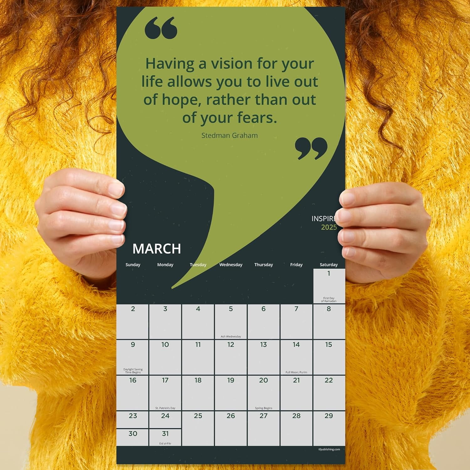 TF Publishing, Inspire 2025 Mini Wall Calendar - Walmart.com