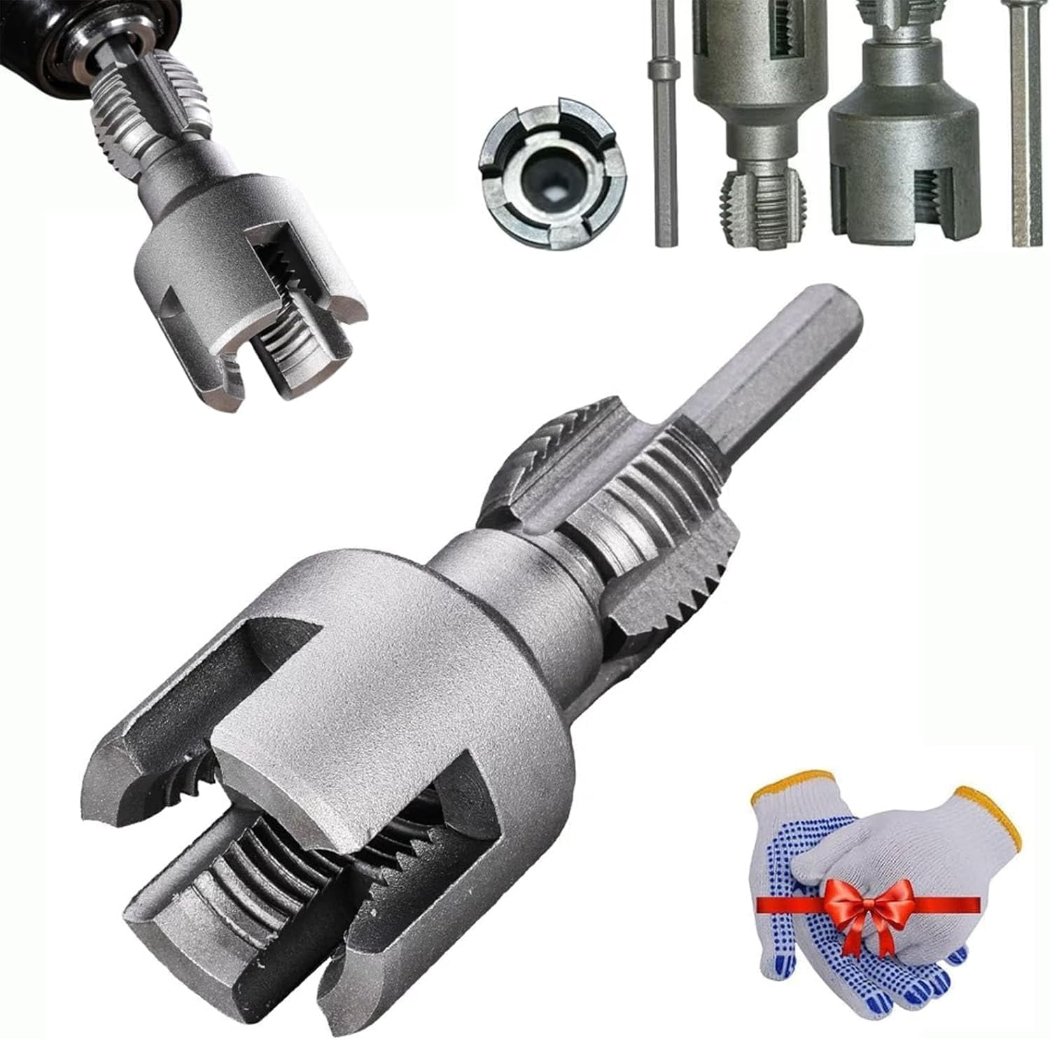 2025 Integrated Internal & External Pipe Threading Tool, Electric Drill ...