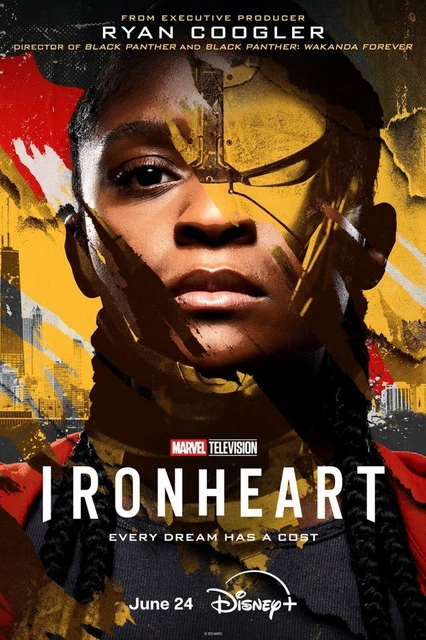 2025 Ironheart Movie Poster Marvel Dominique Thorne Anthony Ramos ...