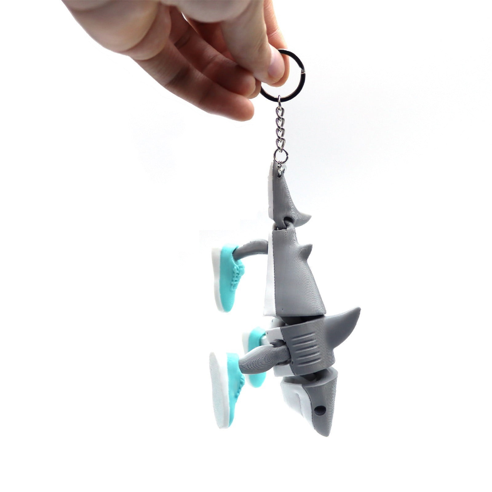 2025 Italian Brainrot 3D Printed Shark Keychain Animal Independence Day ...
