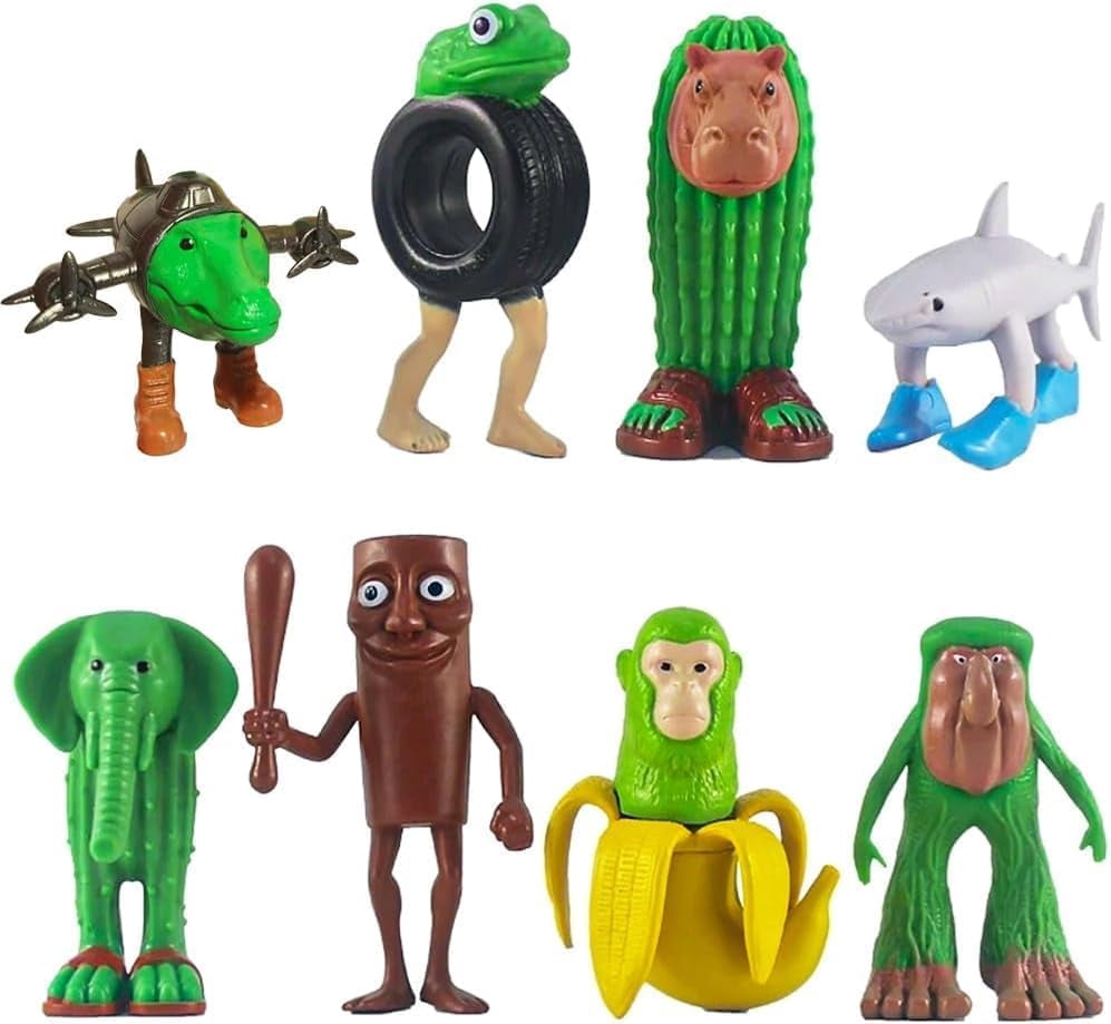 2025 Italian Brainrot Action Figures Set,8-Piece Funny Collectible ...