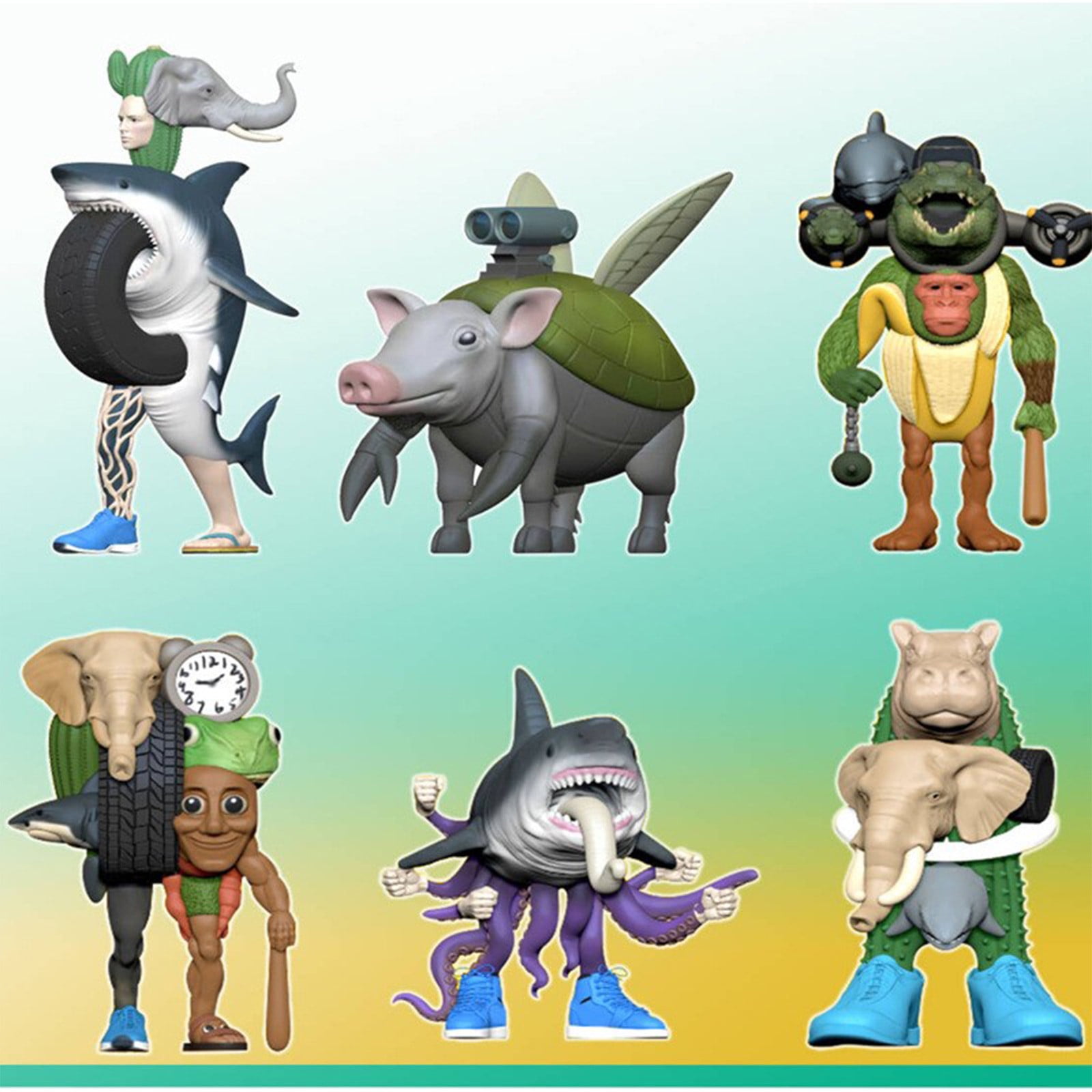 2025 Italian Brainrot Animals Figure Toys,Figure Toys Collection,AI ...