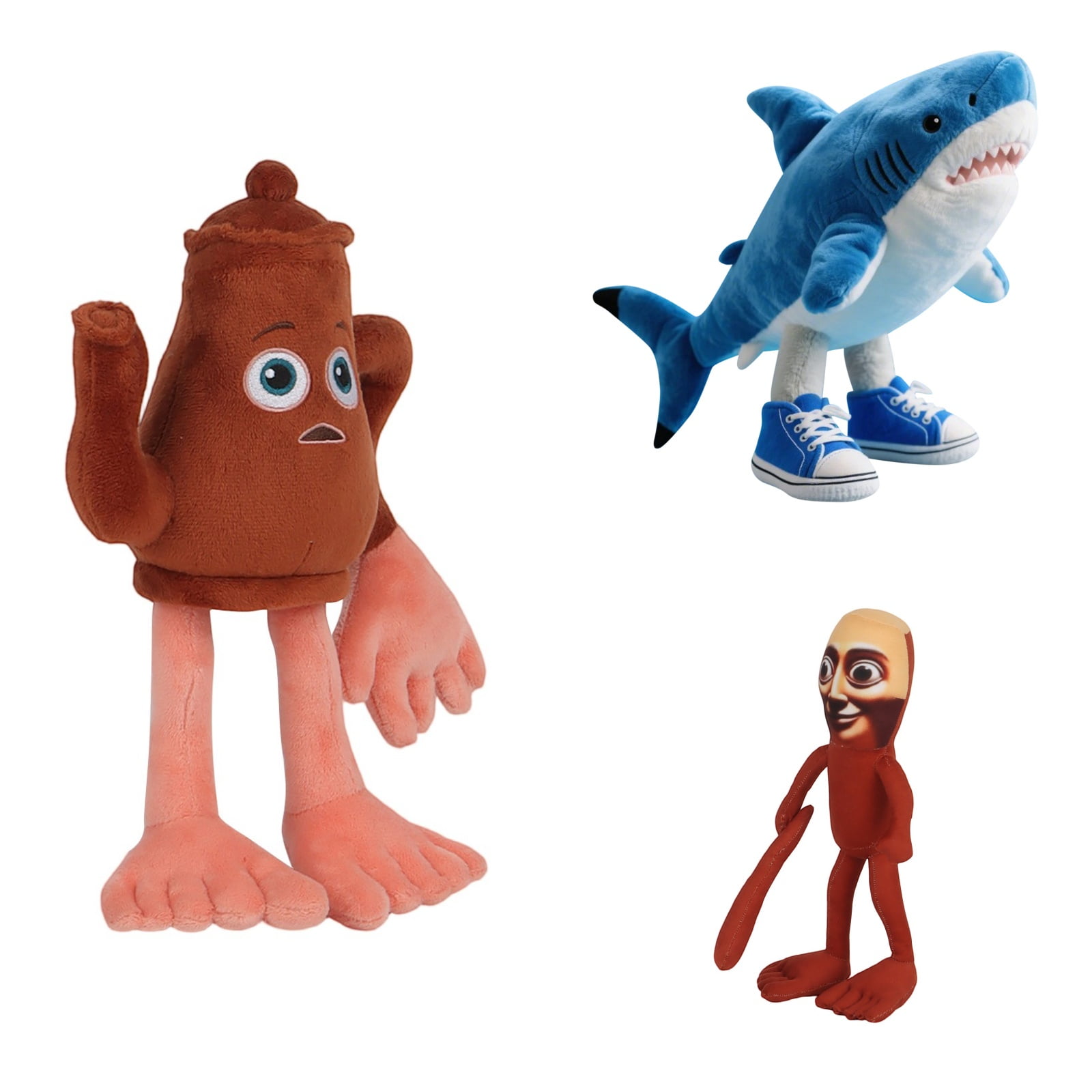 2025 Italian Brainrot Plush Toy - Tralalero Tralala,Tung Tung Tung Sahur and sahu,Perfect 3PCS ...