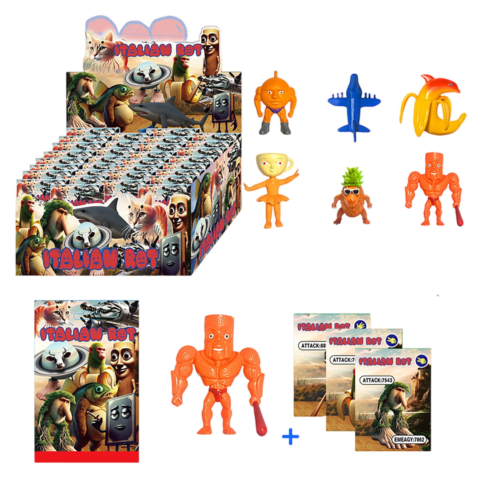 2025 Italian Brainrot Toy Interesting Box Figurines Inspired By The ...