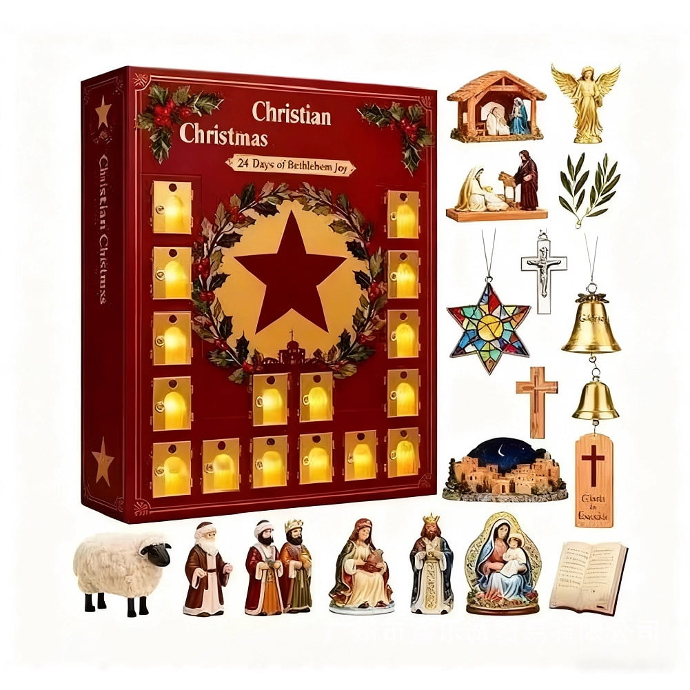 2025 Jesus Advent Calendar 2025 Arrival Calendar Includes 24 Christmas ...