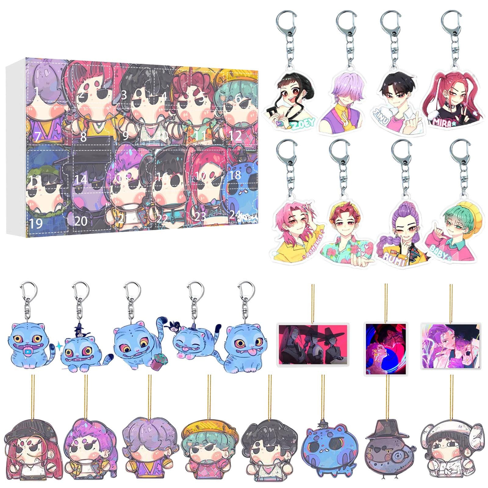 2025 K-pop Advent Calendar with 24 Countdown Calendars and Demon ...