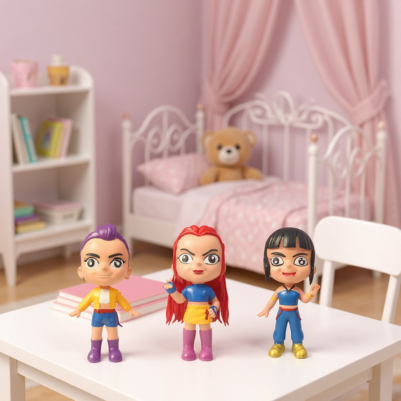 2025 K-pop Demon Hunters Figurines:3.1 INCH Design Action Figures ...