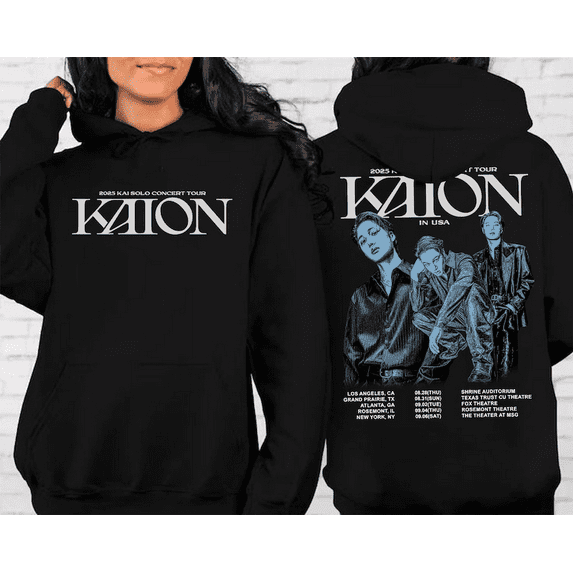 2025 Kai Solo Concert Tour KAION 2 Sided Sweater, Kai Wait On Me Album ...