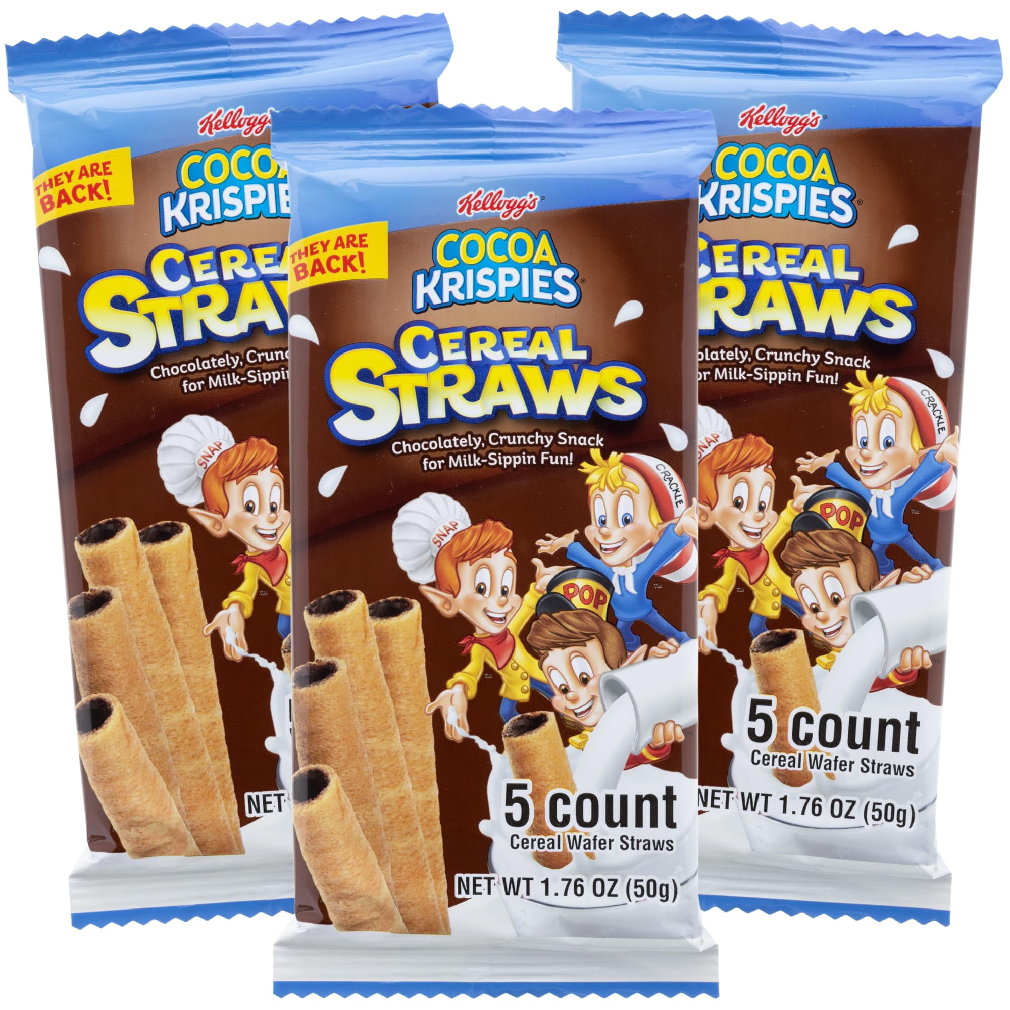2025 Kellogg’s Cocoa AJH3 Krispies Cereal Straws, Birthday Party Favors ...