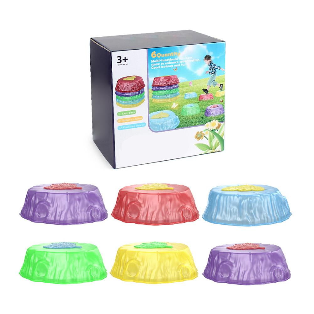 2025-Kids Stepping Stones Balance Training Toy Stackable Balancing ...
