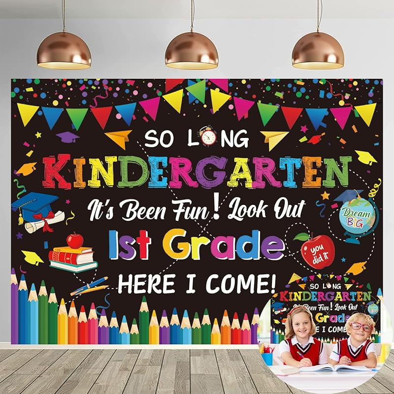 2025 Kindergarten Graduation Nice Banner Backdrop Kindergarten It's ...