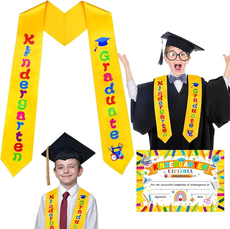 2025 Kindergarten Graduation Stole Graduation Sash with Diploma ...