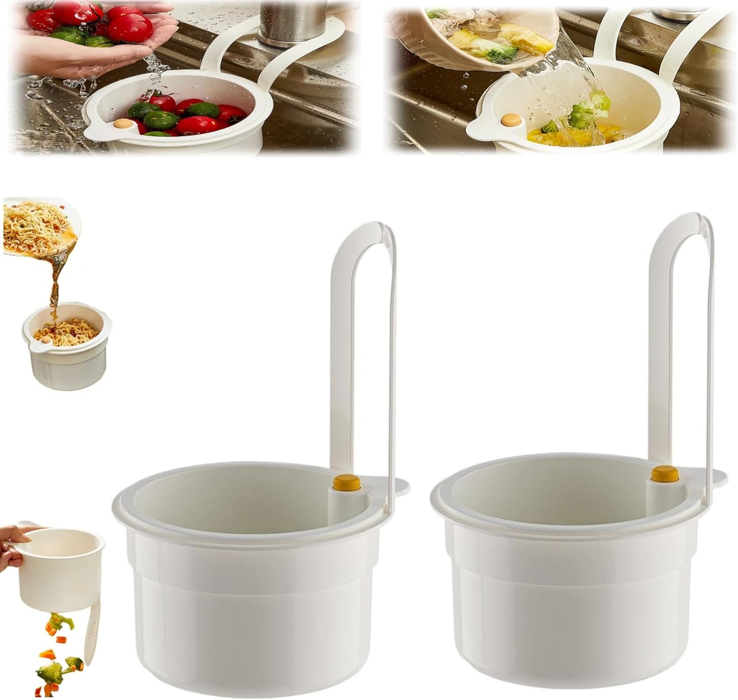 2025 Kitchen Sink Food Waste Catcher Faucet Hanging, Press Automatic ...